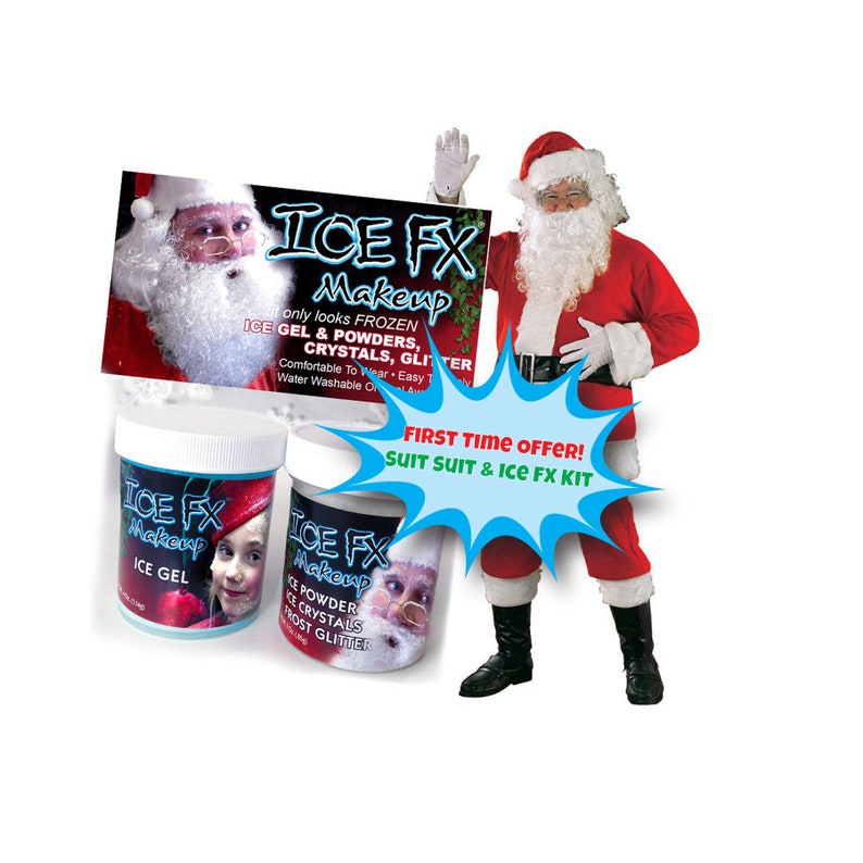 Santa Suit and Ice FX Makeup Kit | Etsy