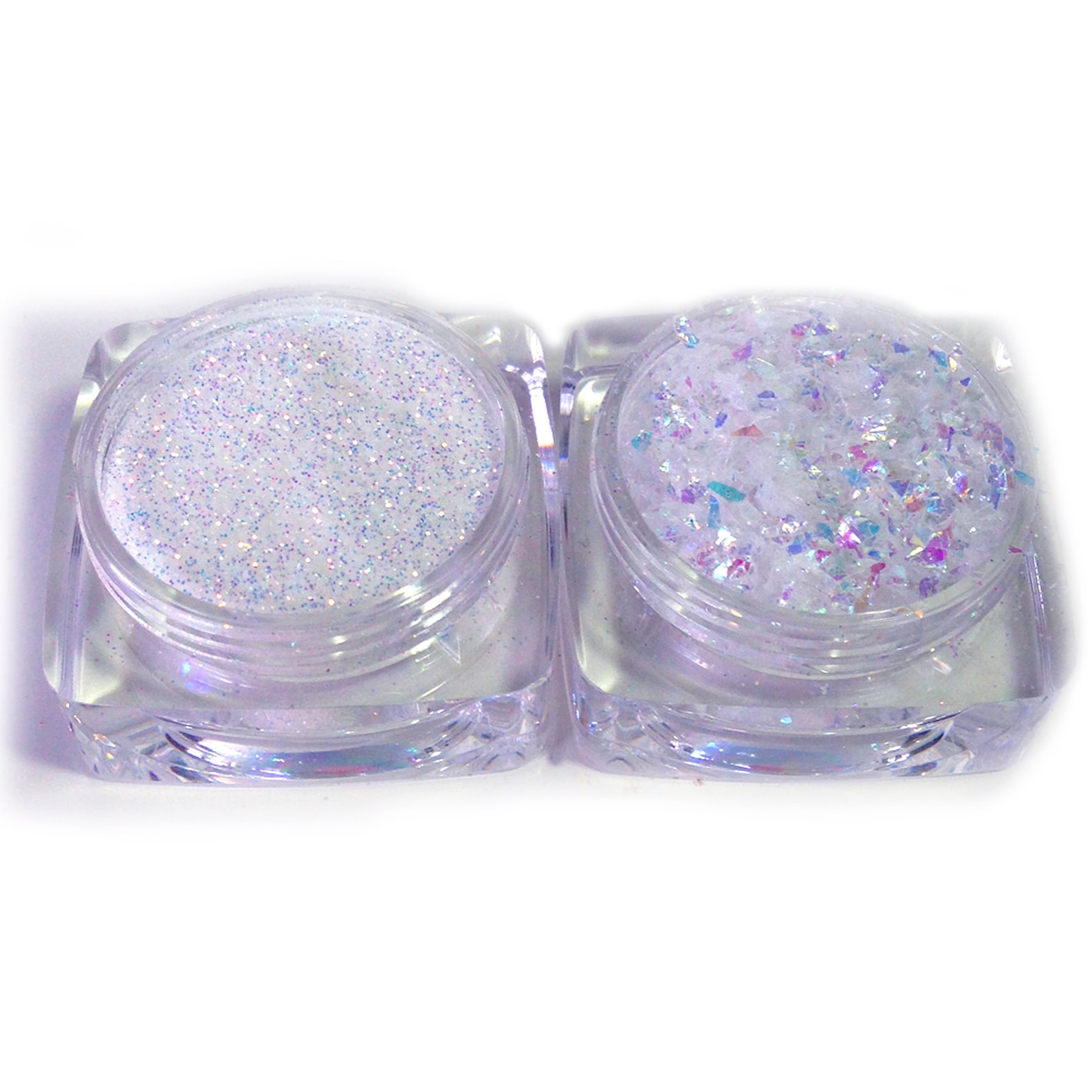 Cosmetic Glitter & Matching Iridescent Flakes Arctic White - Etsy