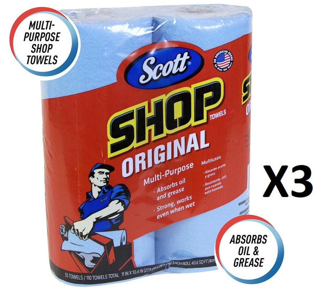Scott Blue Shop Towels 6 Rolls - Etsy