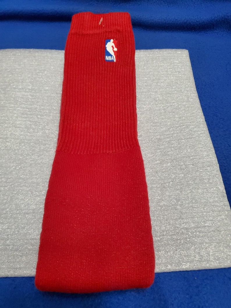 Authentic NBA Logo Basketball All Sports Socks RED XXL - Etsy