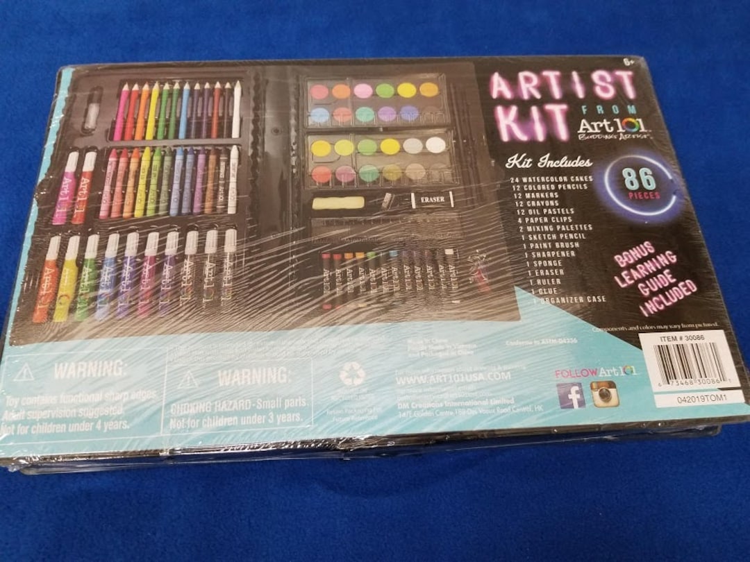 ART 101 Budding Artist Kit 86 Pieces ART101 - Etsy