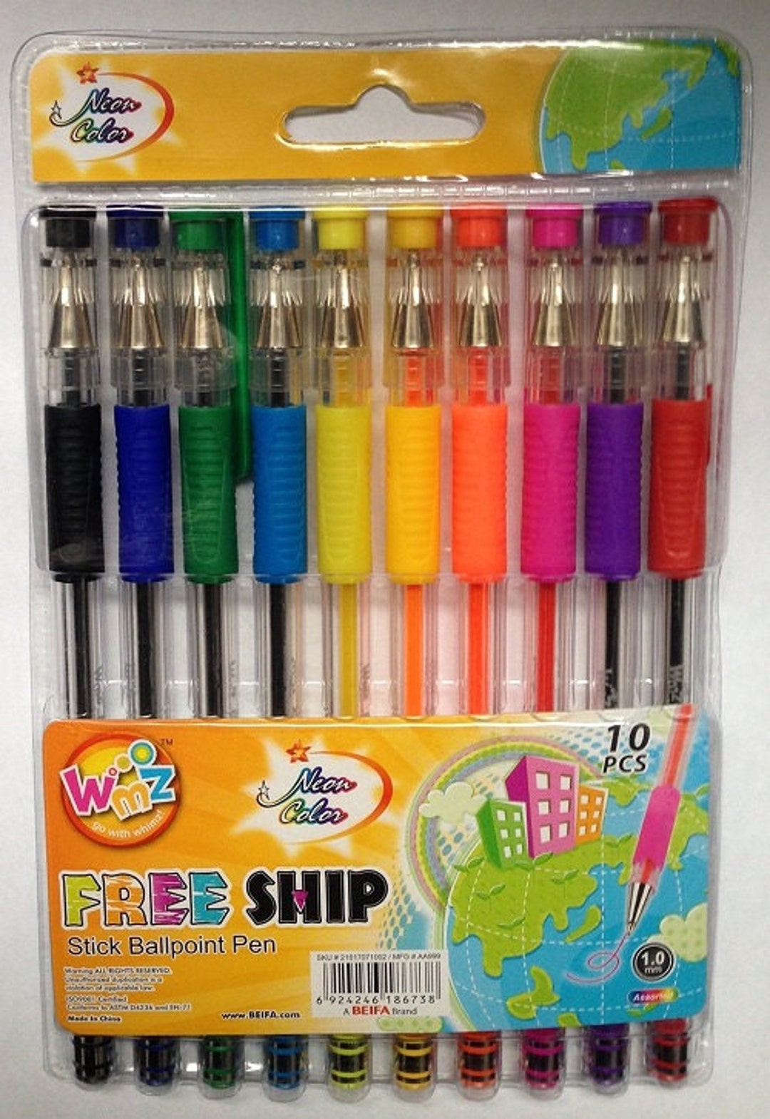 WMZ 10 Pack Neon Color Pens - Etsy