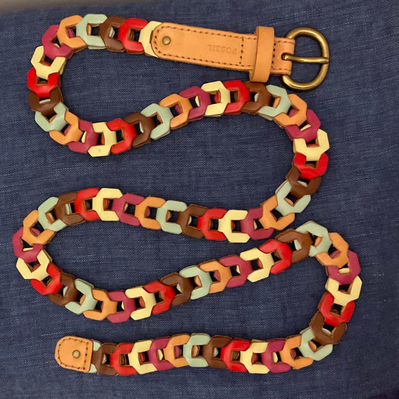 Leather Link Belt - Etsy