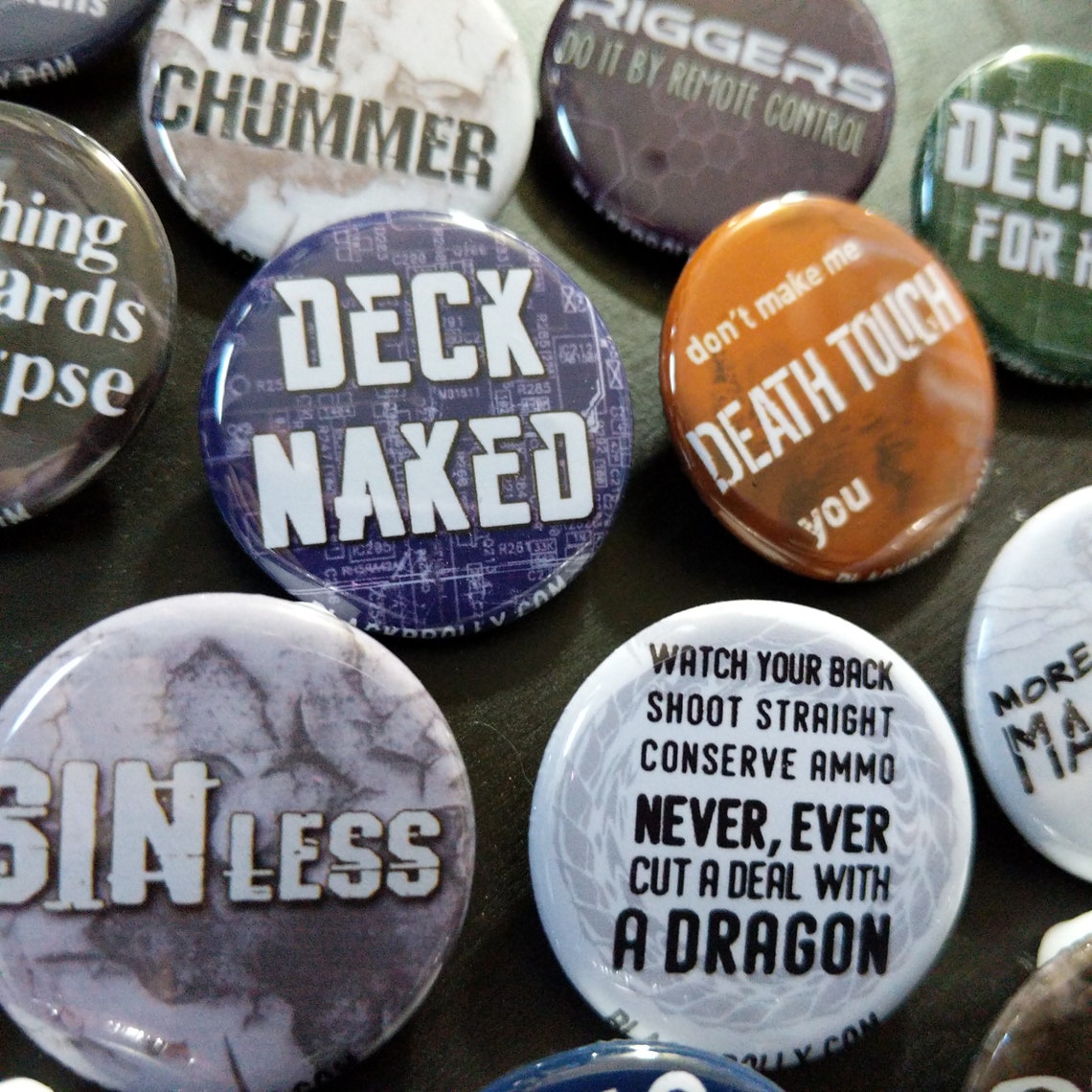 Shadowrun Buttons 1.25" / 32mm Pin Back Badges / Sixth World: Magic ...
