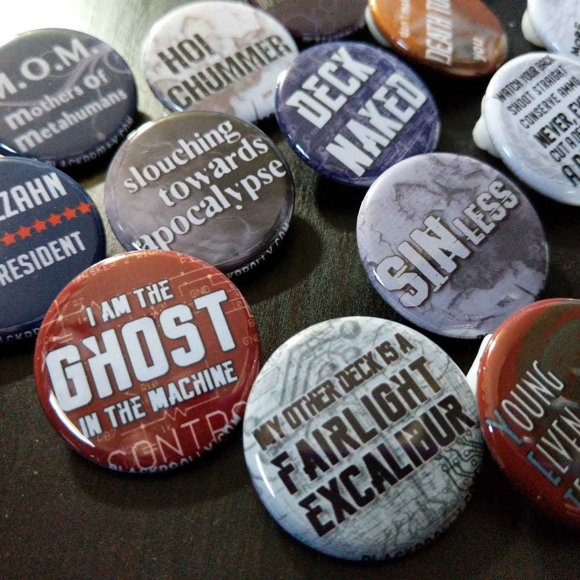 Shadowrun Buttons 1.25" / 32mm Pin Back Badges / Sixth World: Magic ...