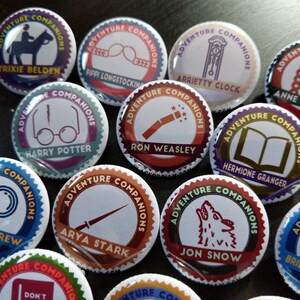 Adventure Companions Buttons 1.25 / 32mm Pin Back Badges/ Trixie Belden ...