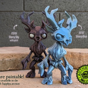 Articulated Wendigo Figurine, Paintable & Custom Printed in Your Choice ...