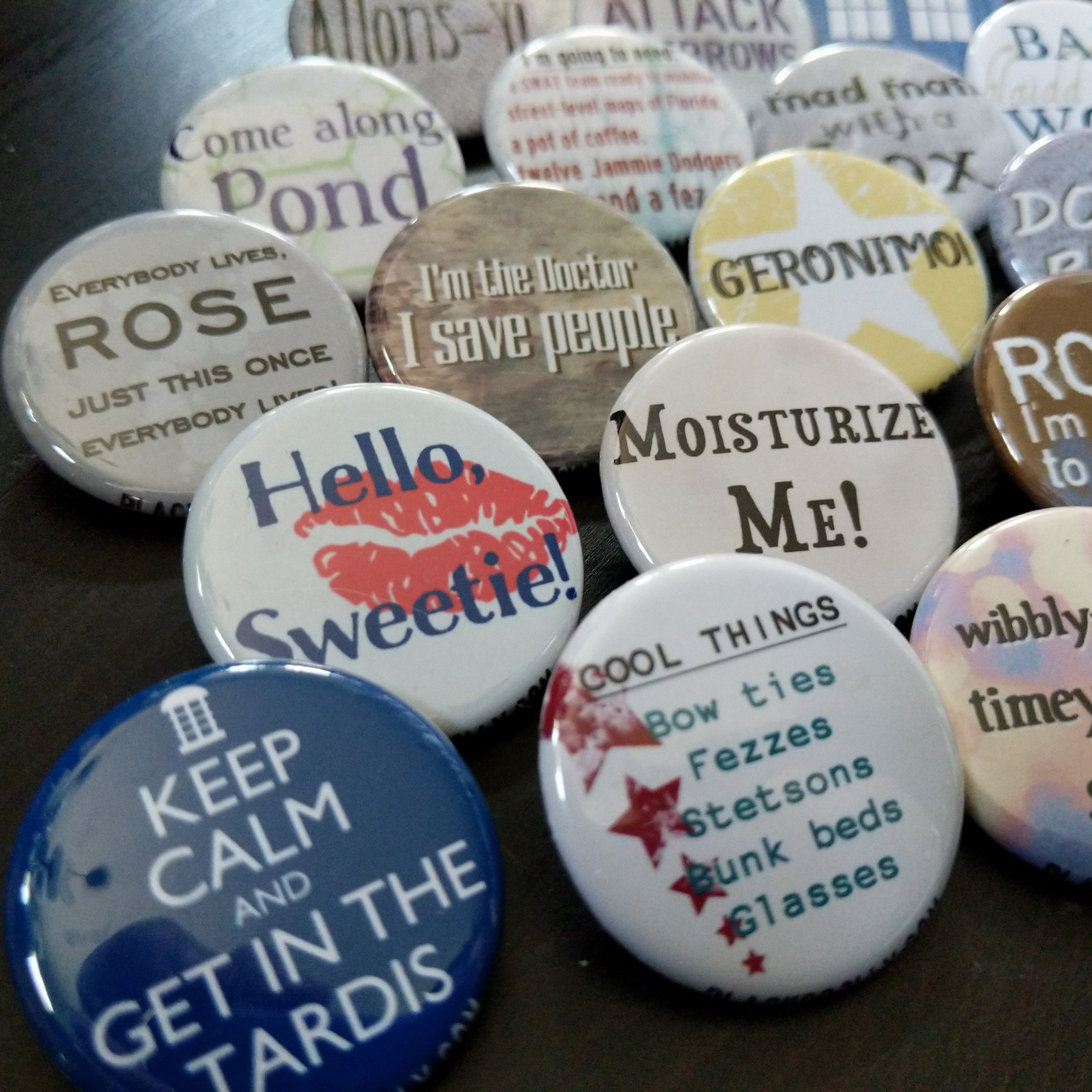 Complete Set of 20 Doctor Who Magnets ON SALE 1.25" / 32mm Fridge ...