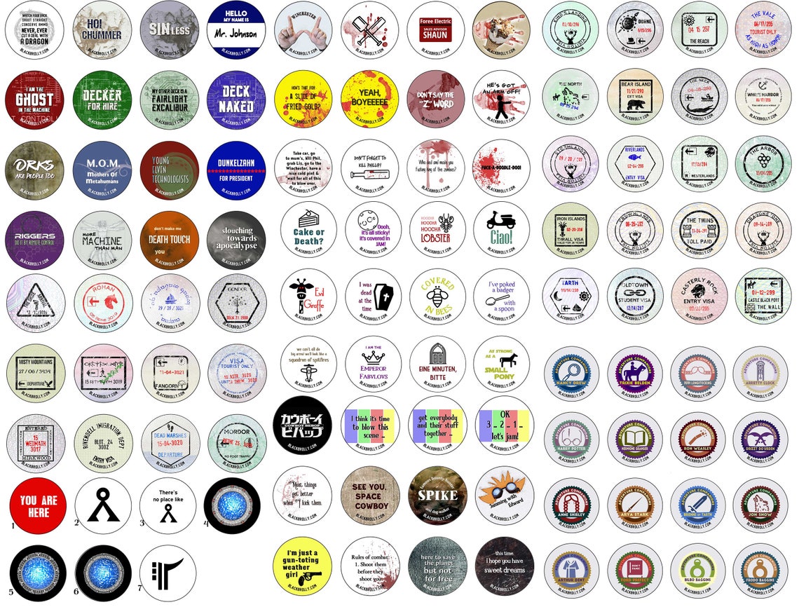 Create a custom set of buttons and save 1.25 / 32mm pin | Etsy