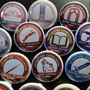 Adventure Companions Buttons 1.25 / 32mm Pin Back Badges/ Trixie Belden ...