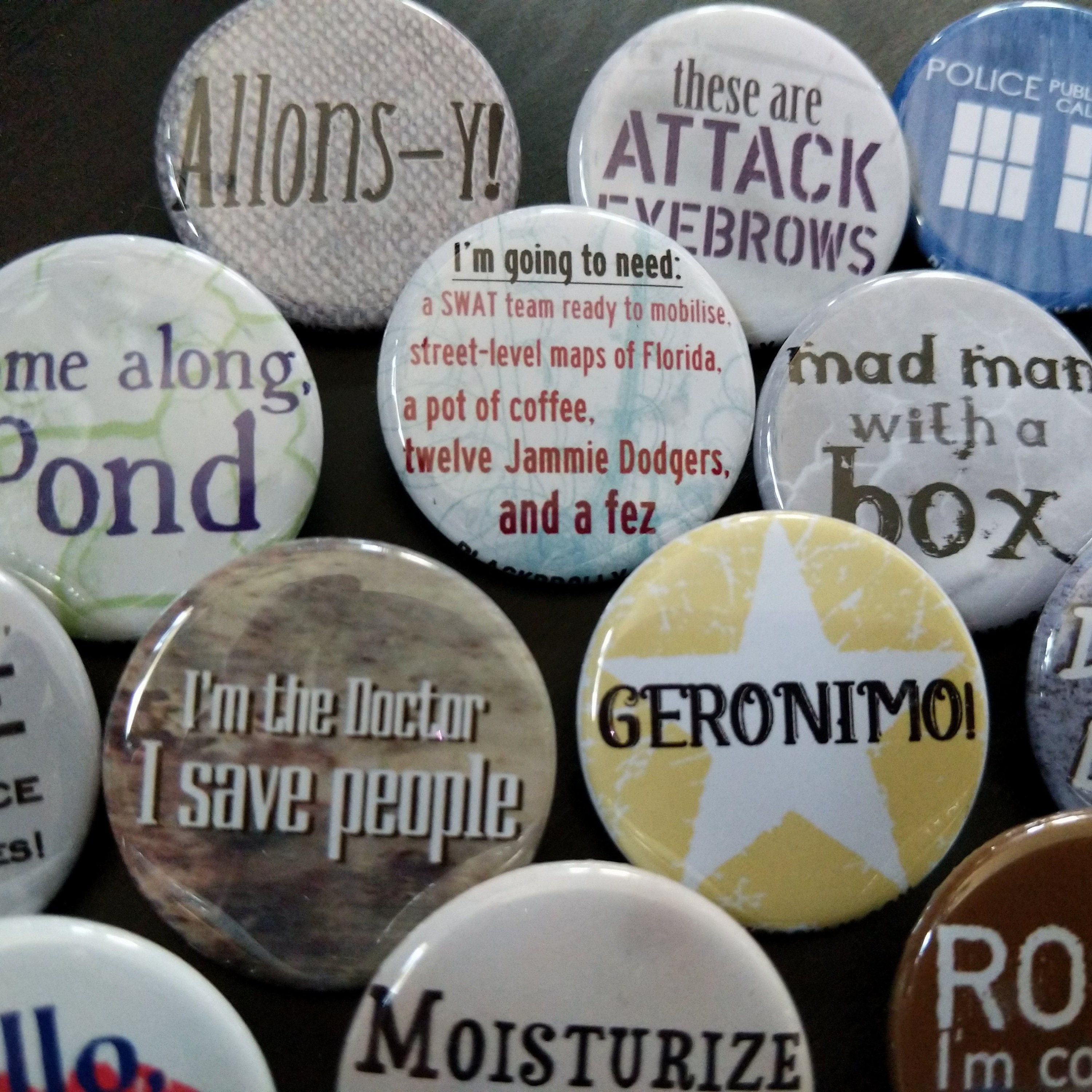 Complete Set of 20 Doctor Who Magnets ON SALE 1.25" / 32mm Fridge ...