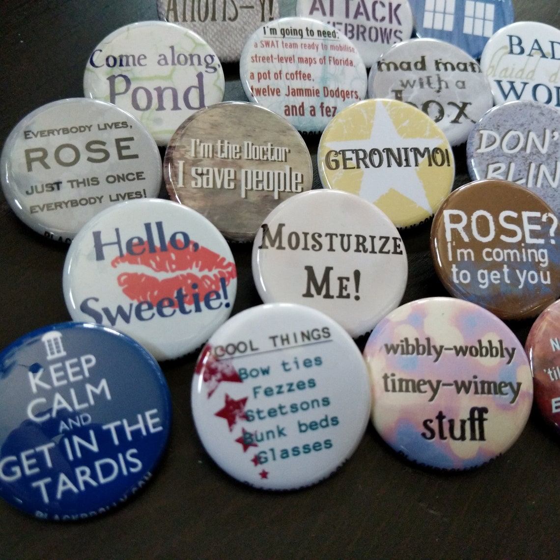 Complete Set of 20 Doctor Who Magnets ON SALE 1.25" / 32mm Fridge ...