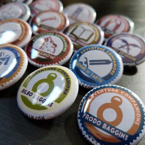 Adventure Companions Buttons 1.25 / 32mm Pin Back Badges/ Trixie Belden ...