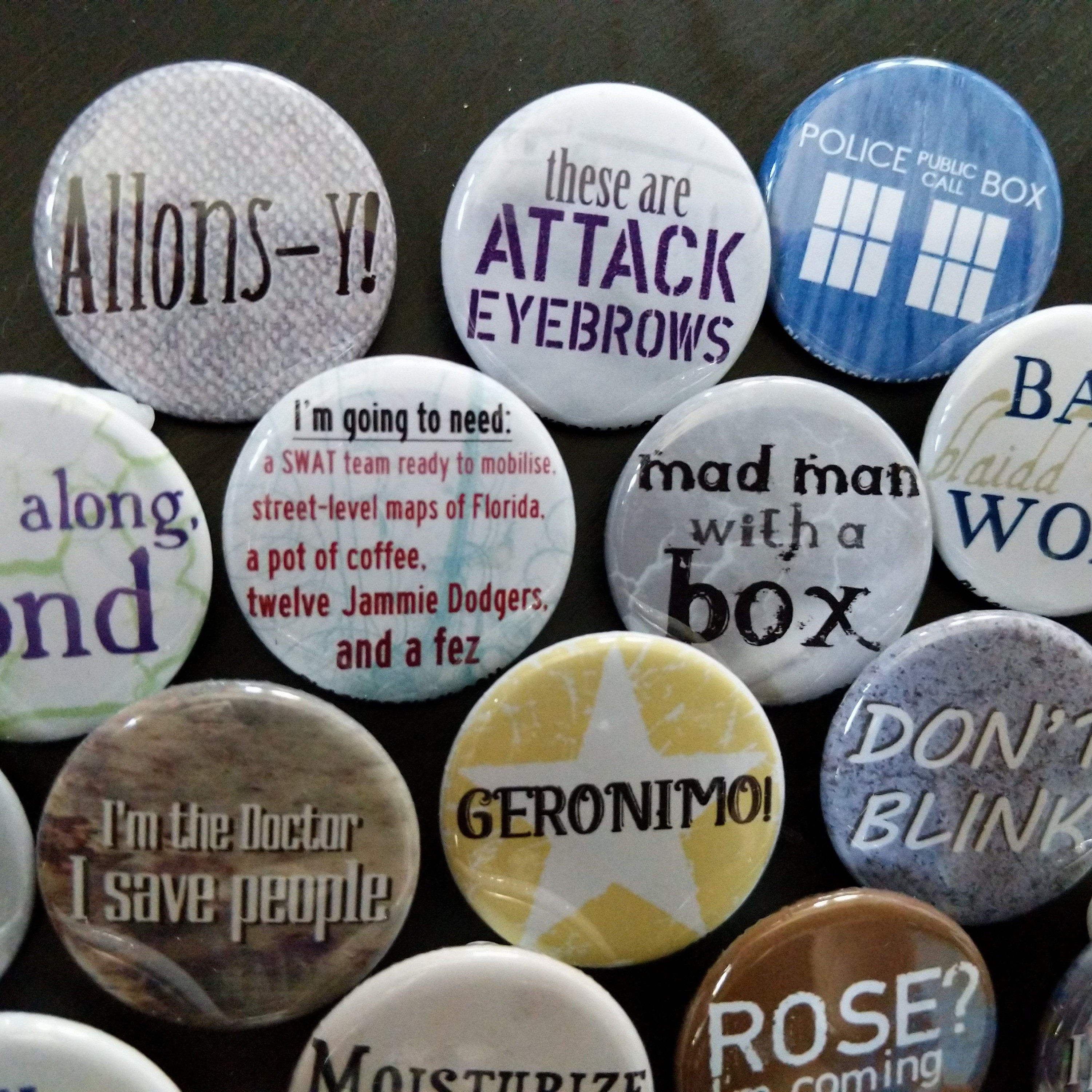 Complete Set of 20 Doctor Who Magnets ON SALE 1.25" / 32mm Fridge ...