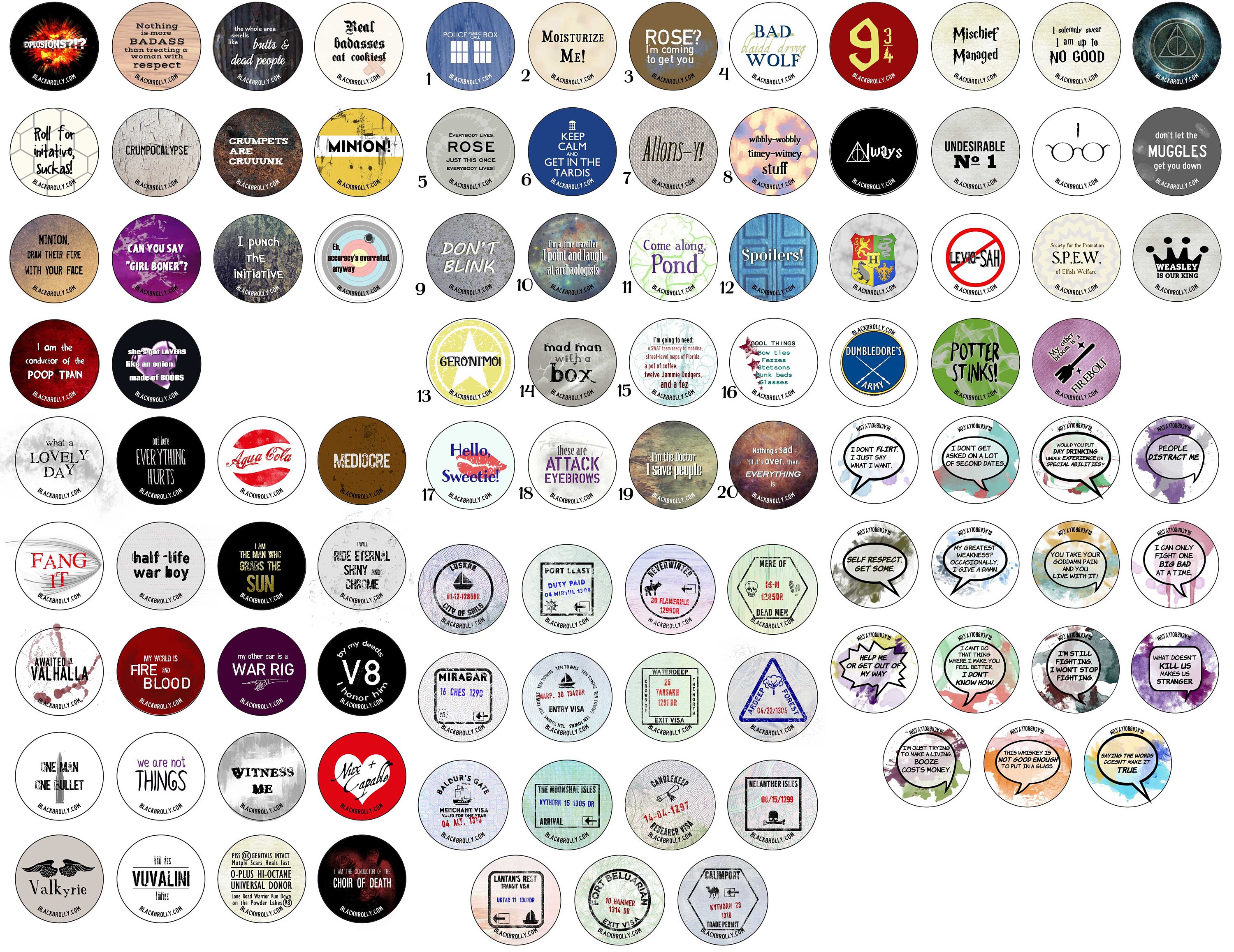 Create a custom set of buttons and save 1.25 / 32mm pin | Etsy