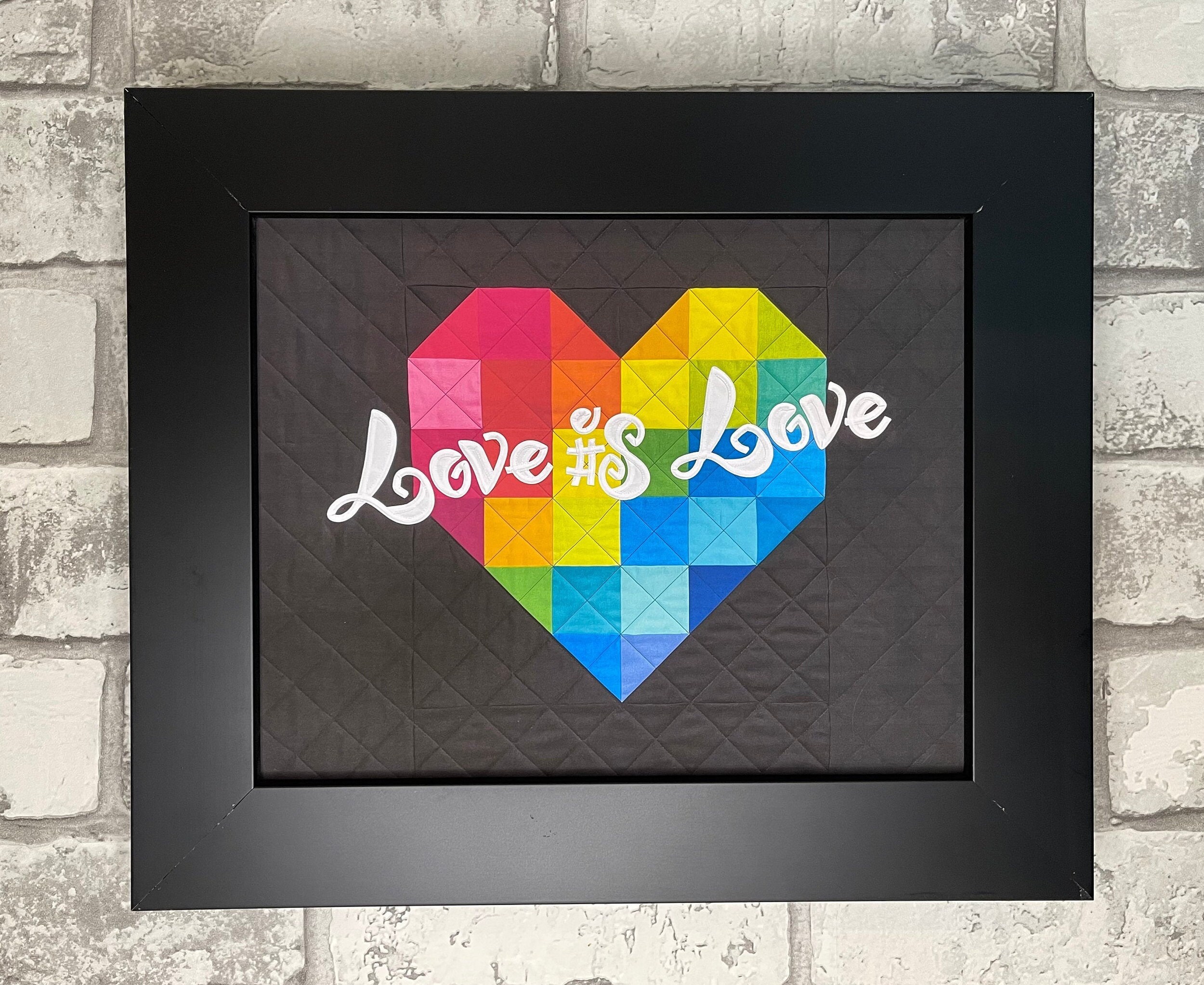 LGBTQ 'love is Love' 8 X 10 Quilt Print Wall Art - Etsy