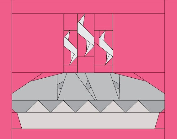 Apple Pie Quilt Block Pattern A Paper Piece Block Pattern Pie Quilt ...