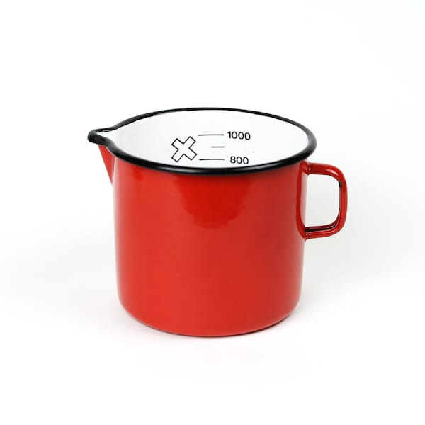 French Enamelware Pitcher - Etsy