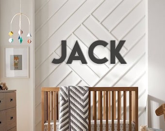 Printed Letter Font Name Sign 11 - 12 " Letters Baby Name Plaque ...