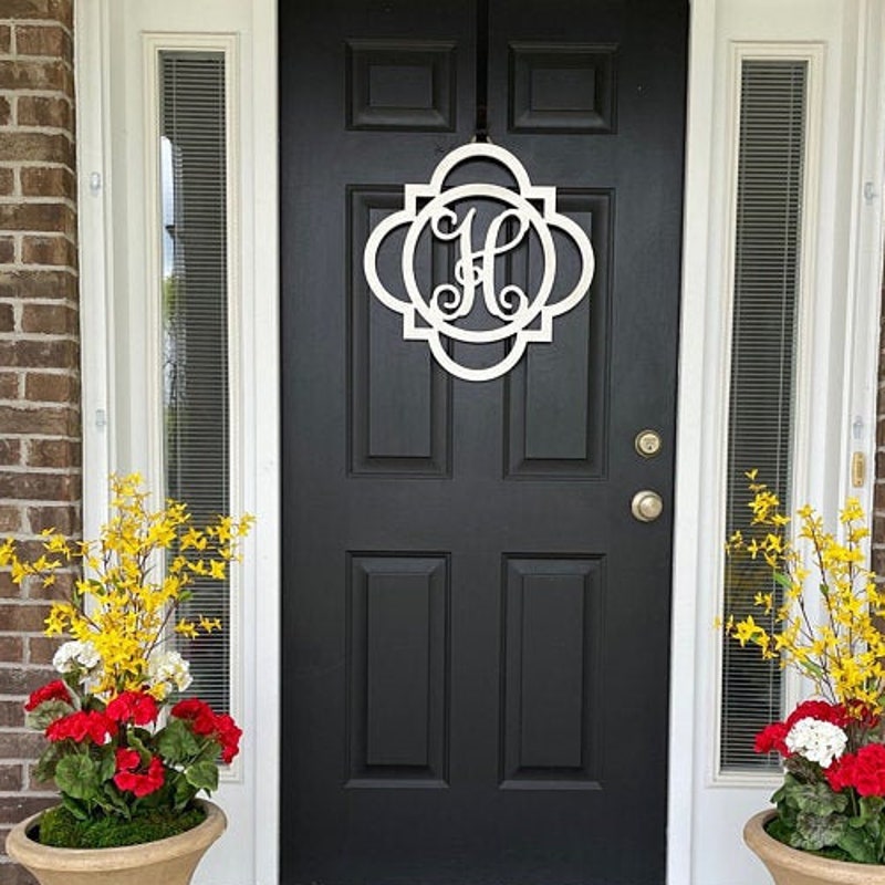 Monogram Door Wreath - Etsy