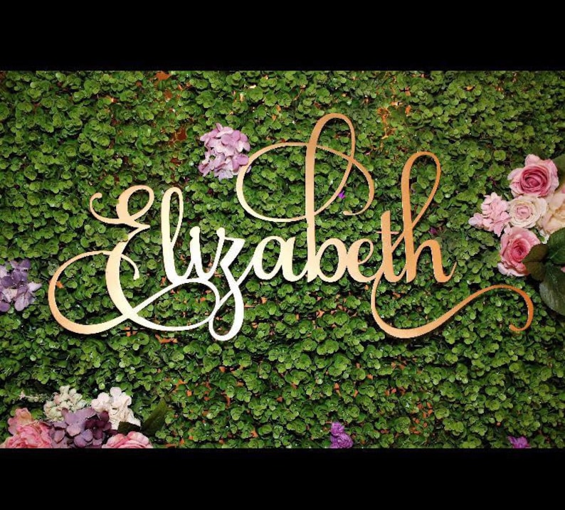 Large Wooden Name Sign Cutout Unpainted Name Script Name - Etsy