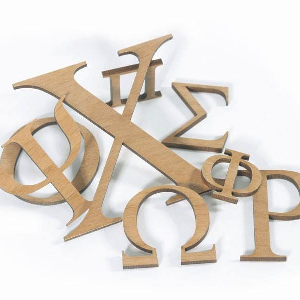 Wooden Greek Letters - Etsy