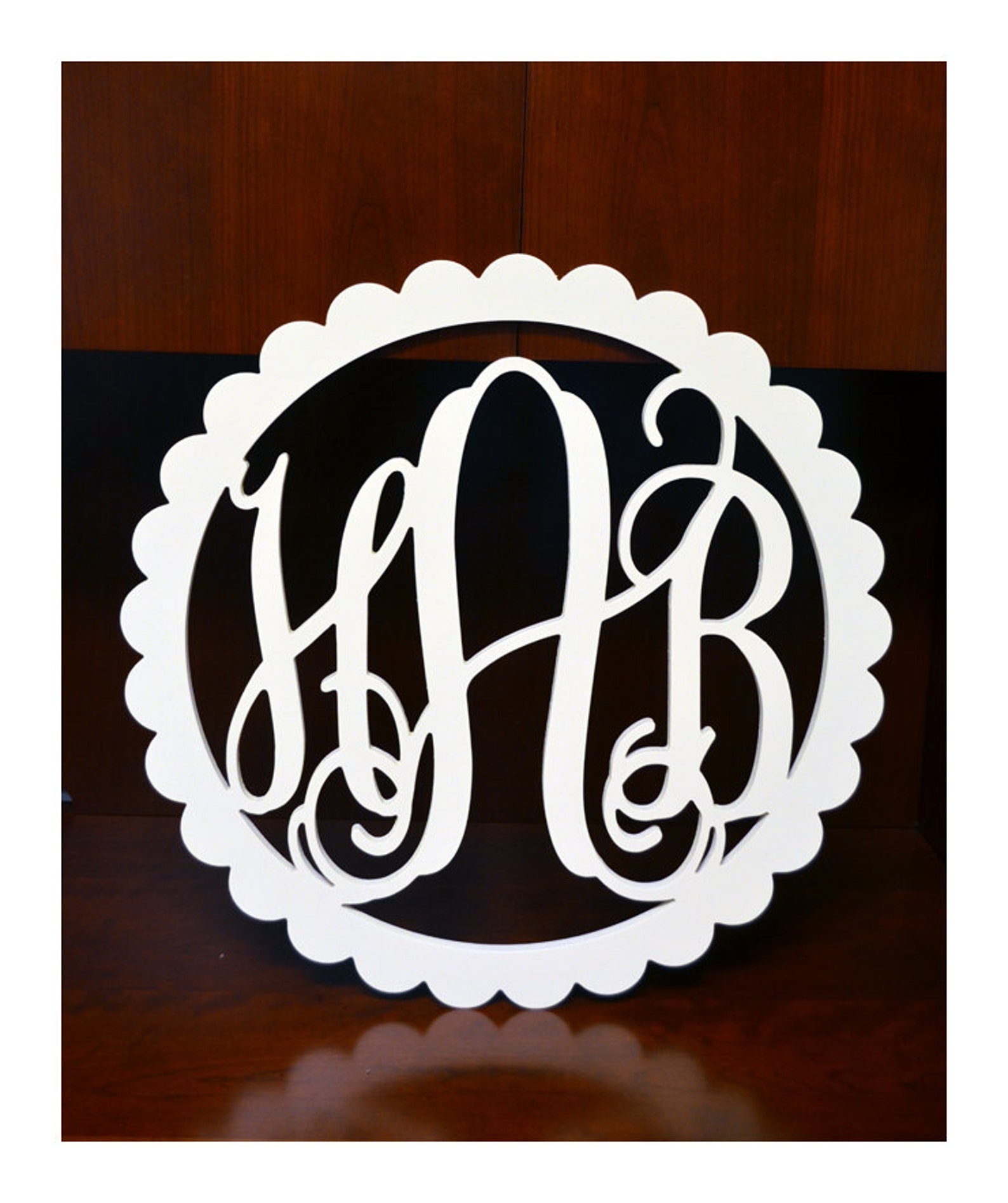Wooden Monogram Wall Hanging, Unpainted Wood Monogram, Wedding Gift ...