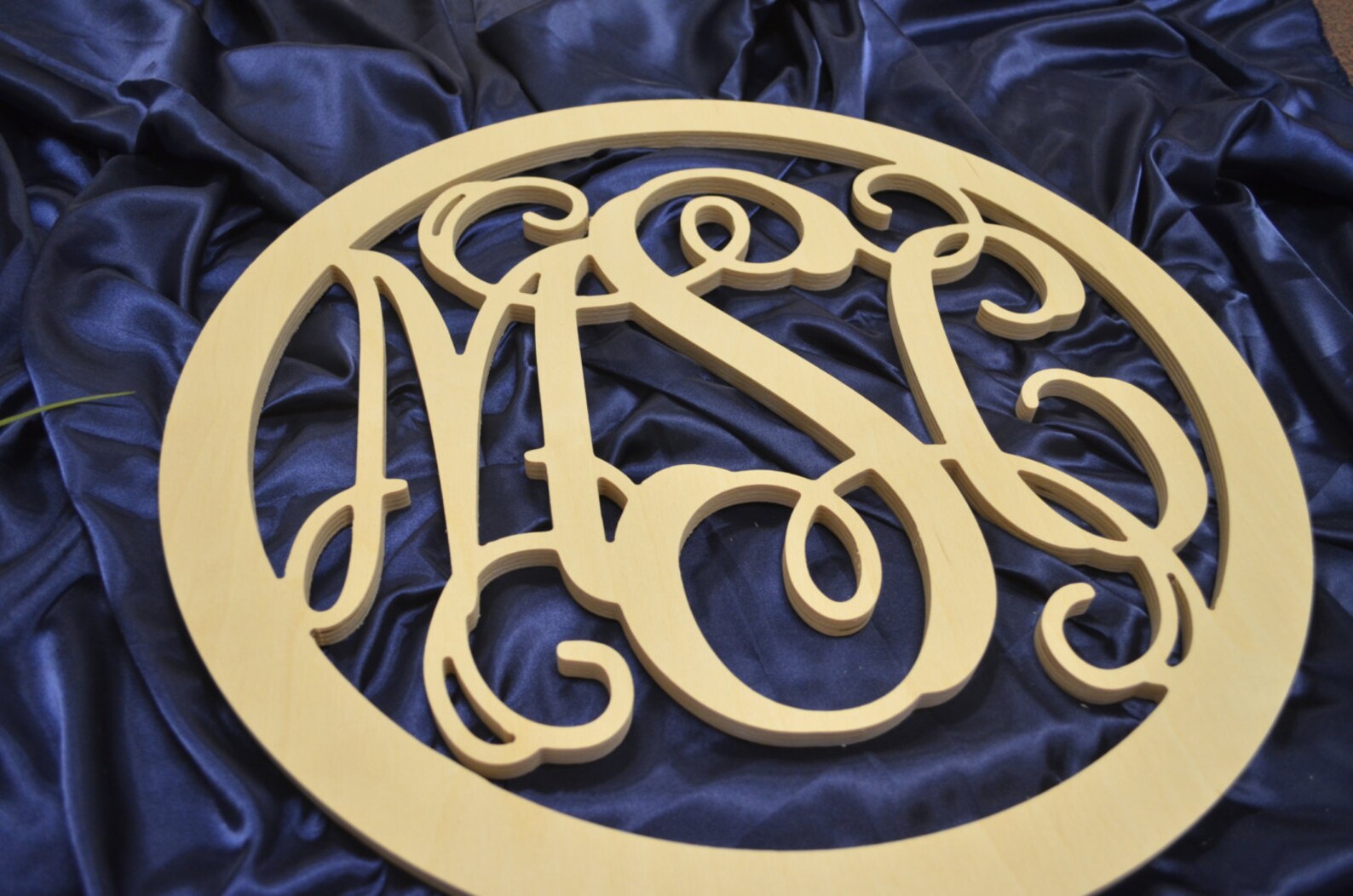 Wooden Monogram Unpainted Wood Monogram Wooden Letters | Etsy