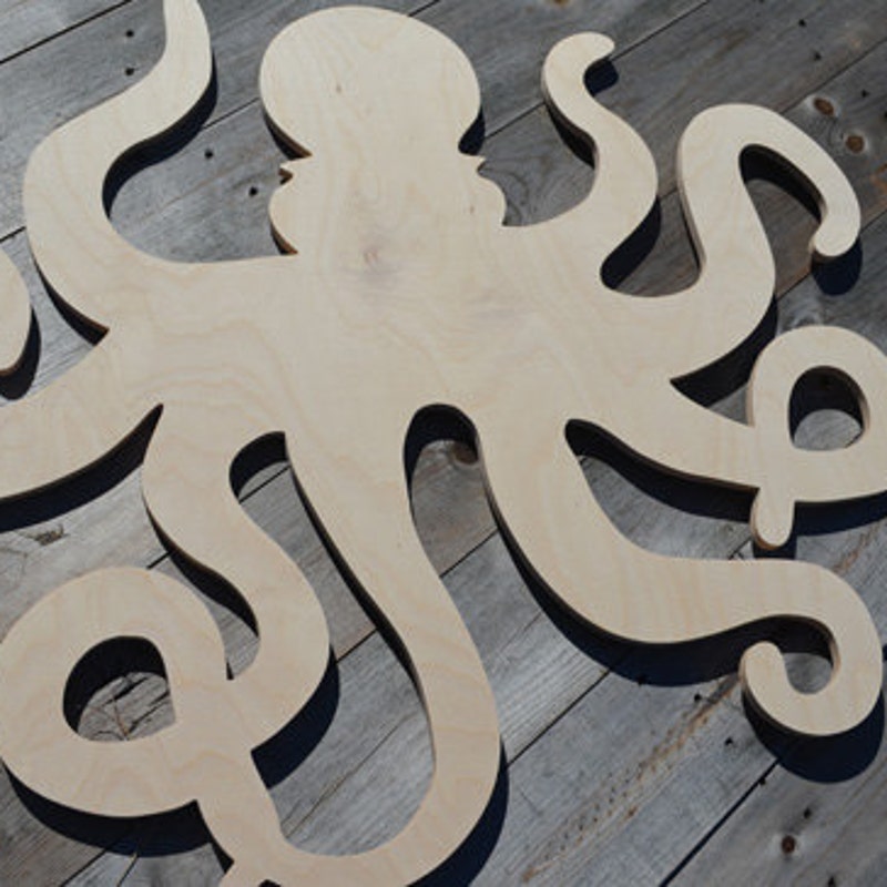 Wooden Octopus - Etsy