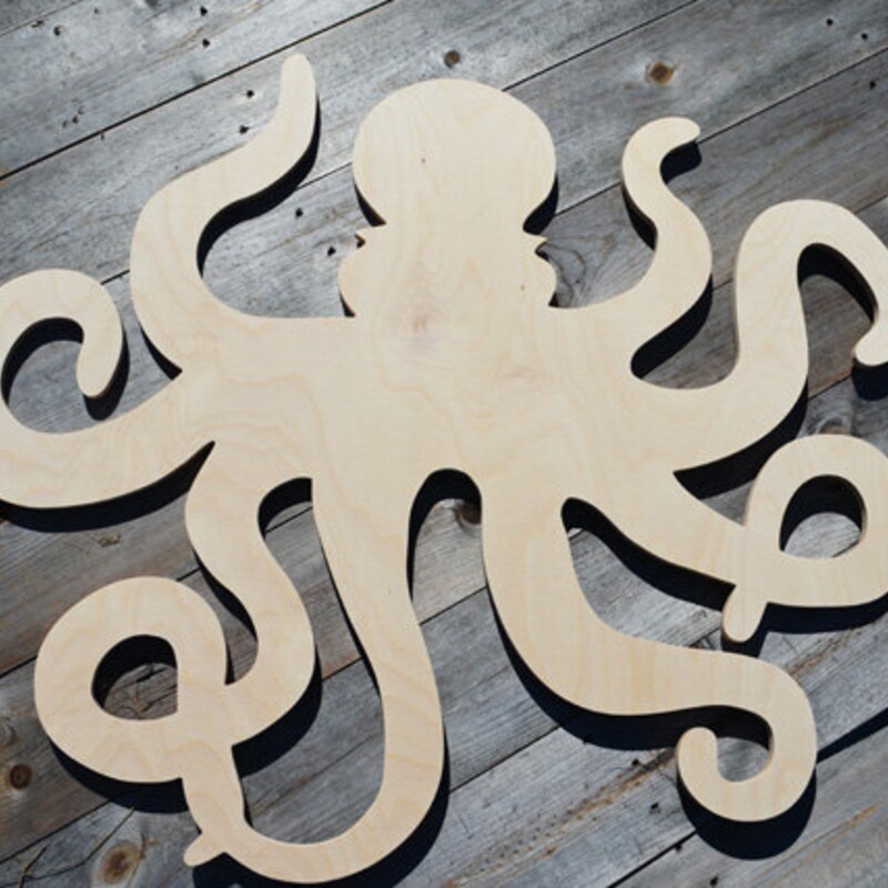 Wooden Octopus - Etsy