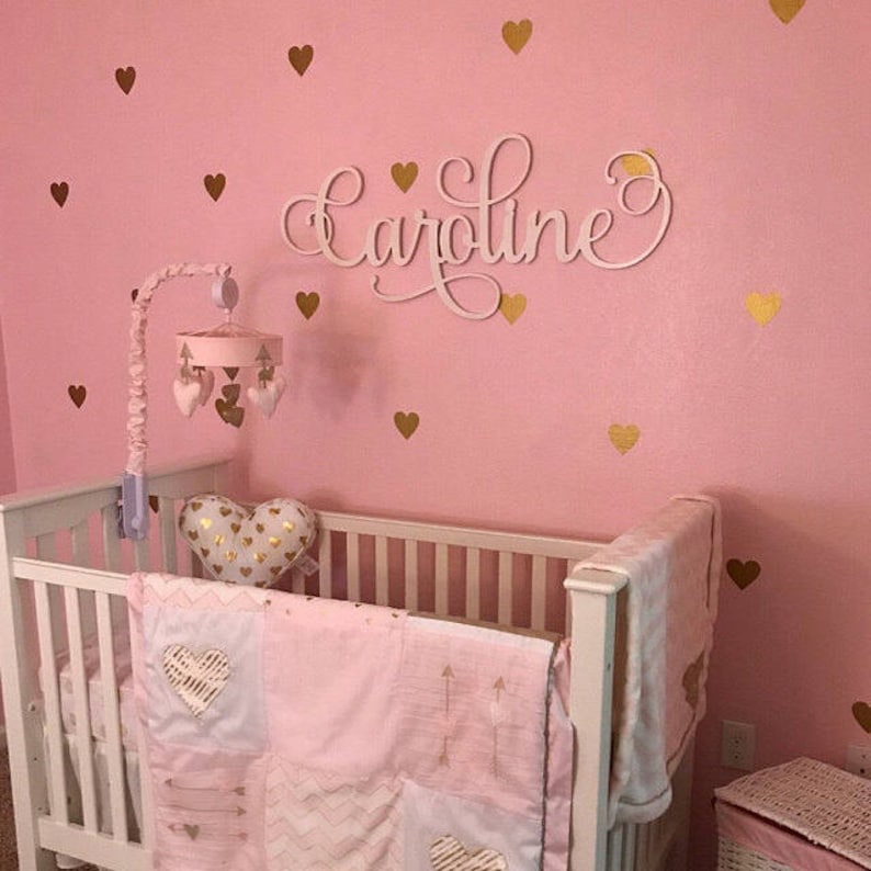 Large Wooden Name Sign Unpainted Name Script Name Wall - Etsy