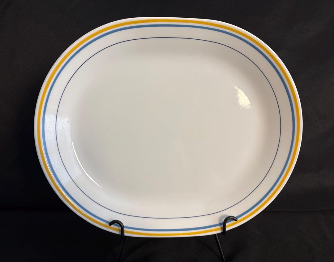 Vintage Corelle Casa Flora Oval Serving Platter - Etsy