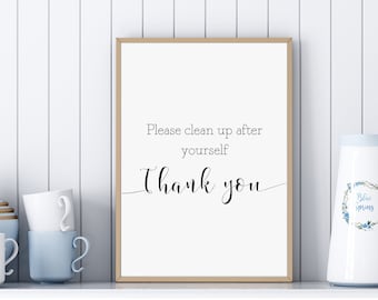 Workplace Clean up Signs - Etsy