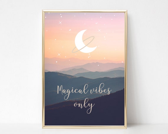 Magical Vibes Only Printable Art Magic Art Magic Art Print | Etsy