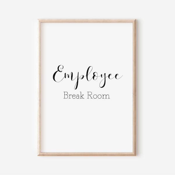 Employee Break Room Decor - Etsy