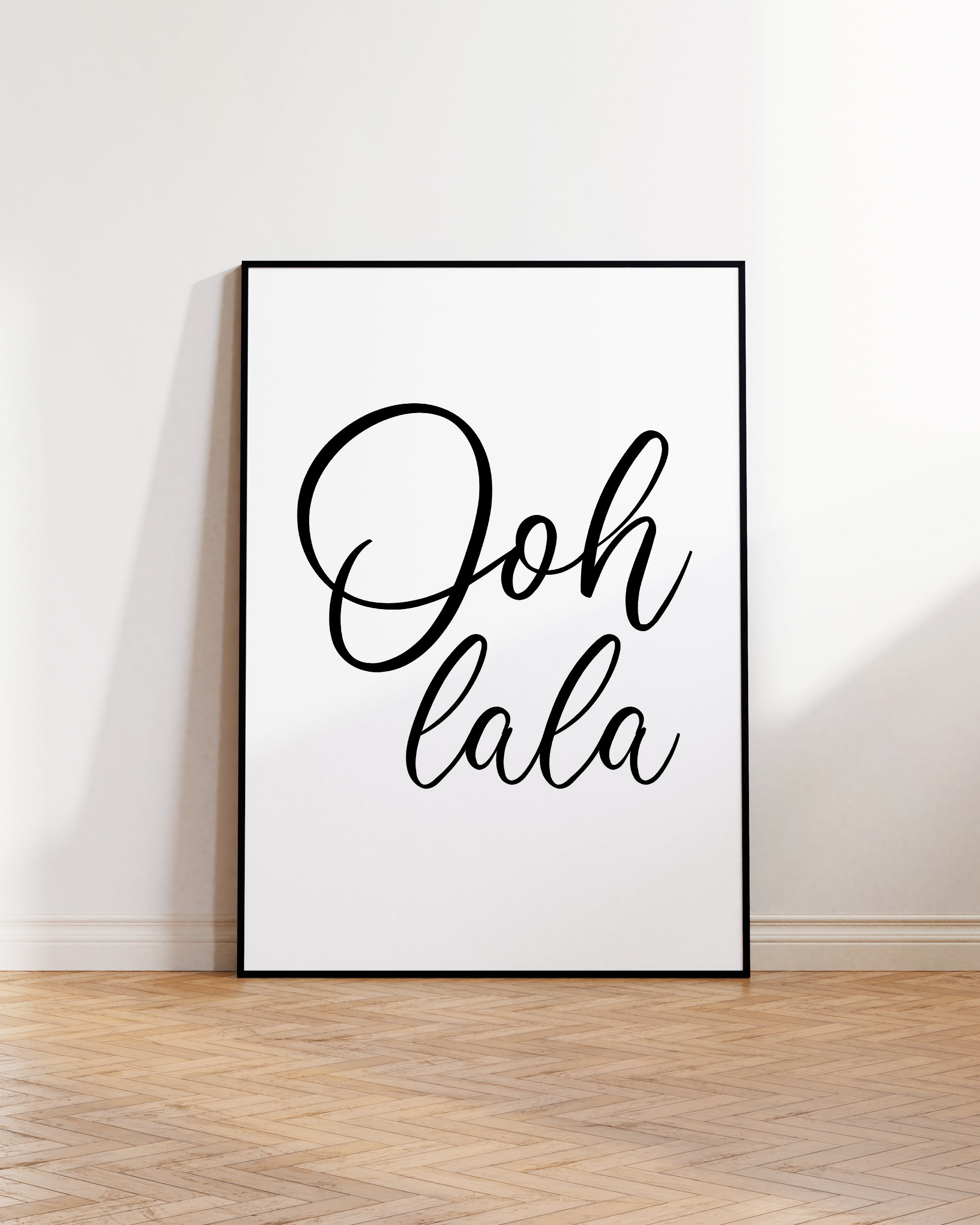 Ooh Lala Print, Ooh Lala Poster, Bathroom Art Print, Black and White ...