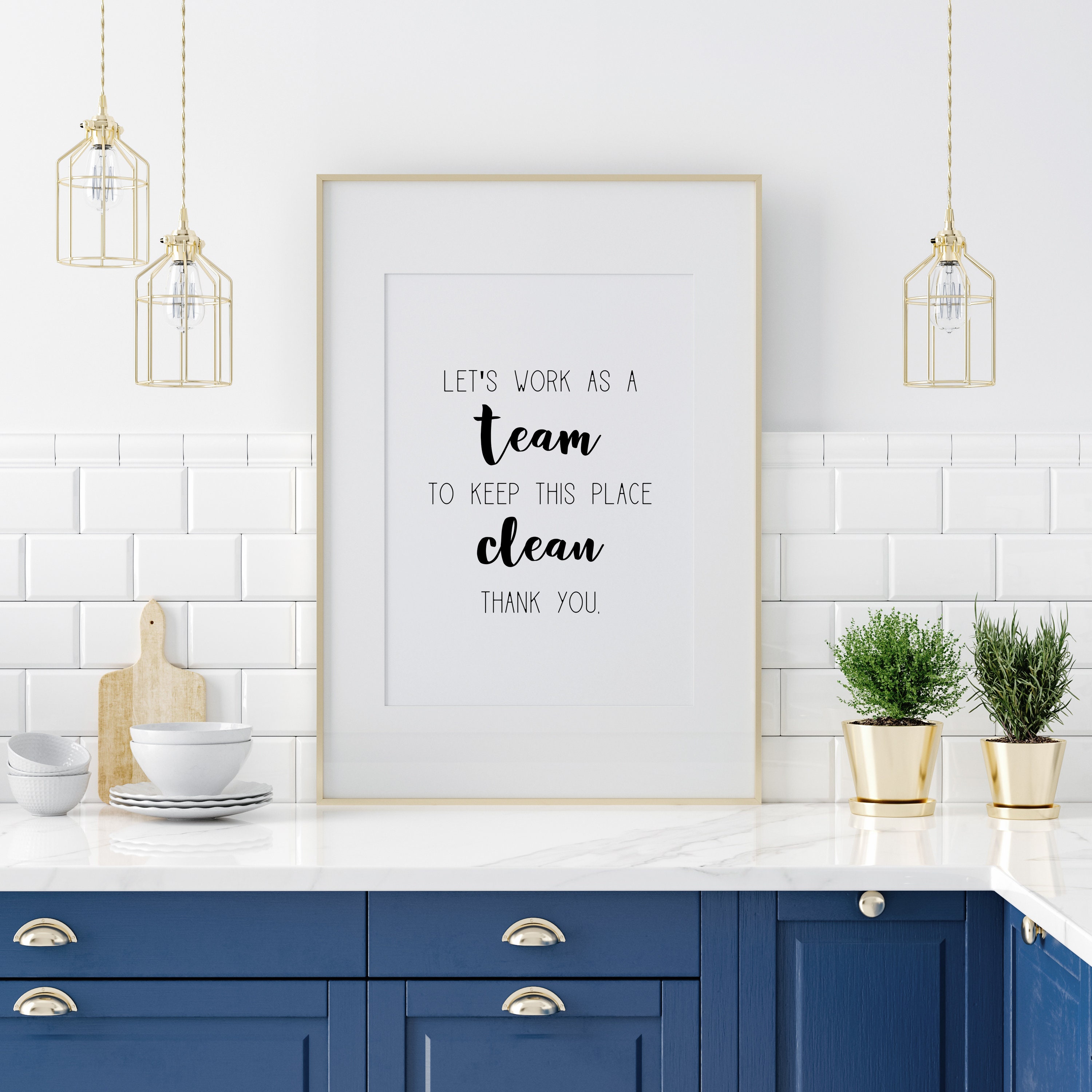 Let's Work as a Team to Keep This Place Clean Thank You, Clean up Sign ...