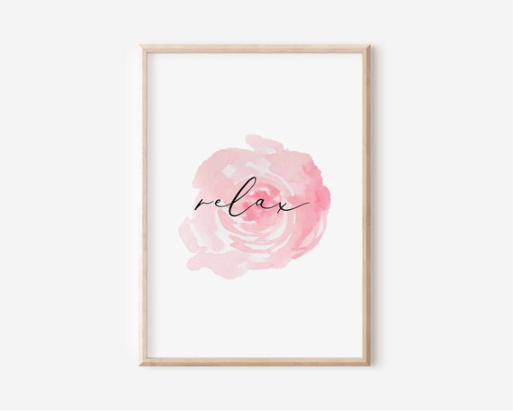 Relax Spa Art Spa Print Spa Decor Printable Wall Art - Etsy
