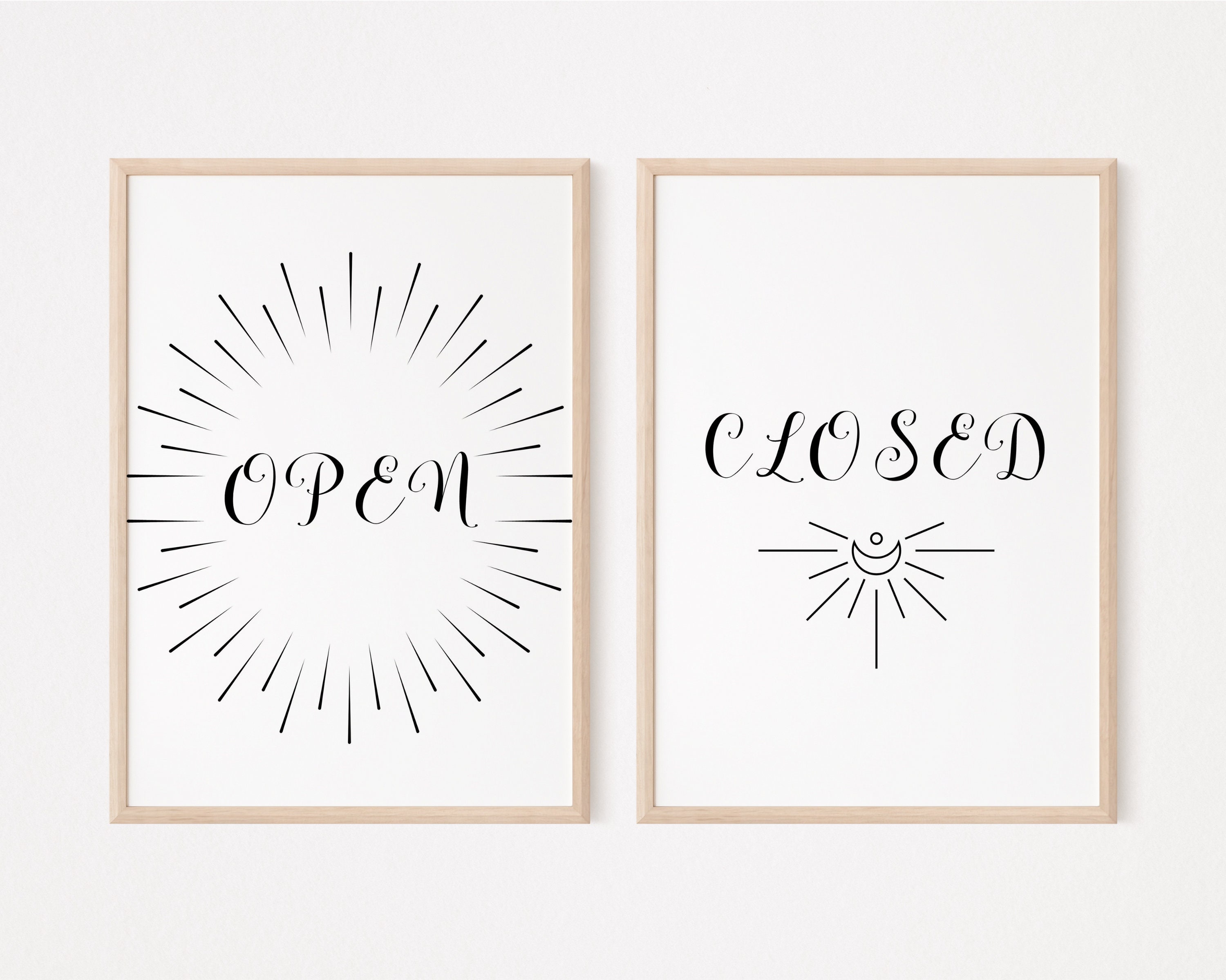 Open Closed Sign Printable