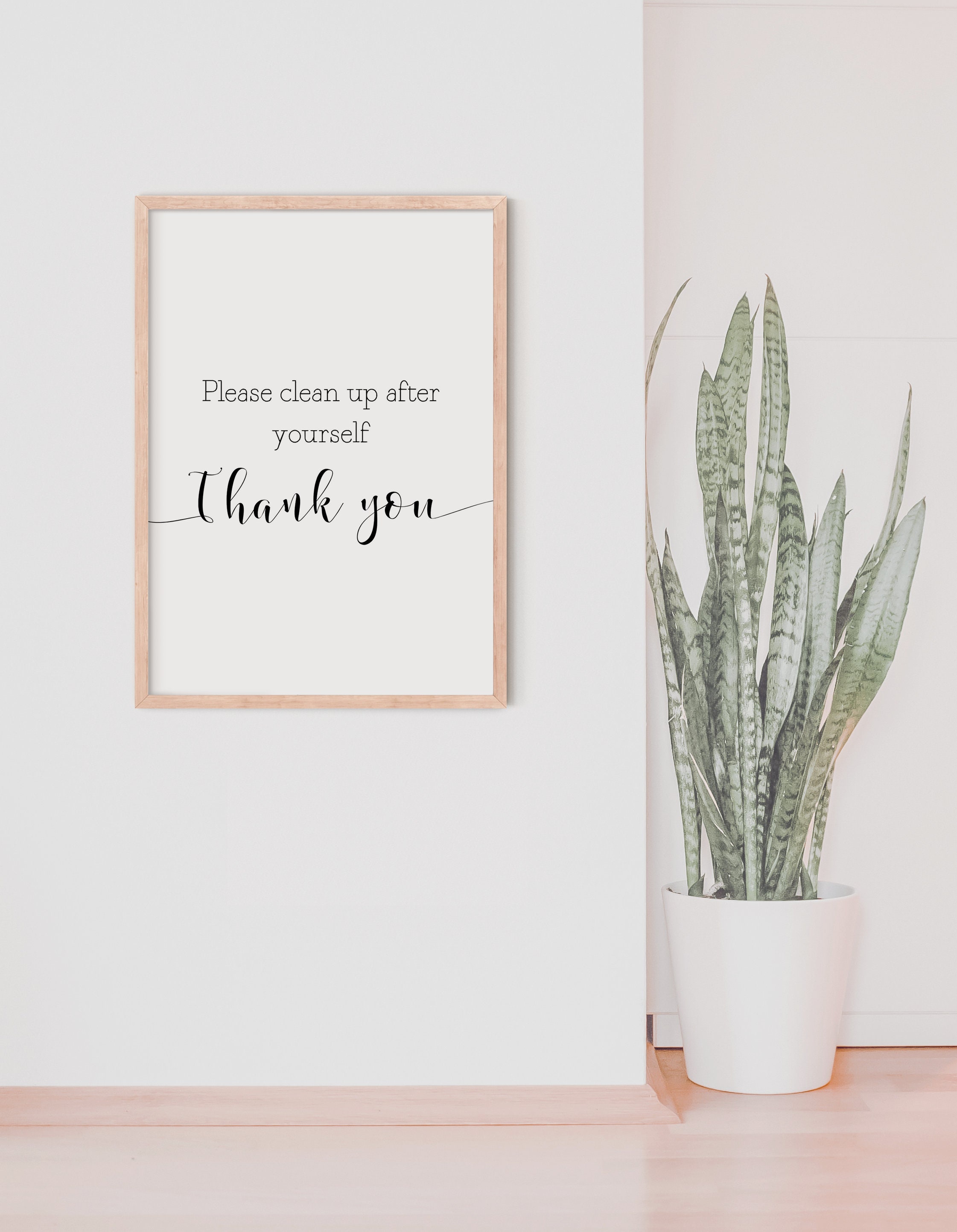 Please Clean up After Yourself Clean up Sign Break Room | Etsy