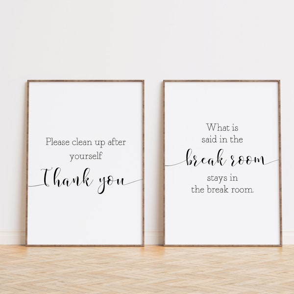 Break Room Wall Art - Etsy