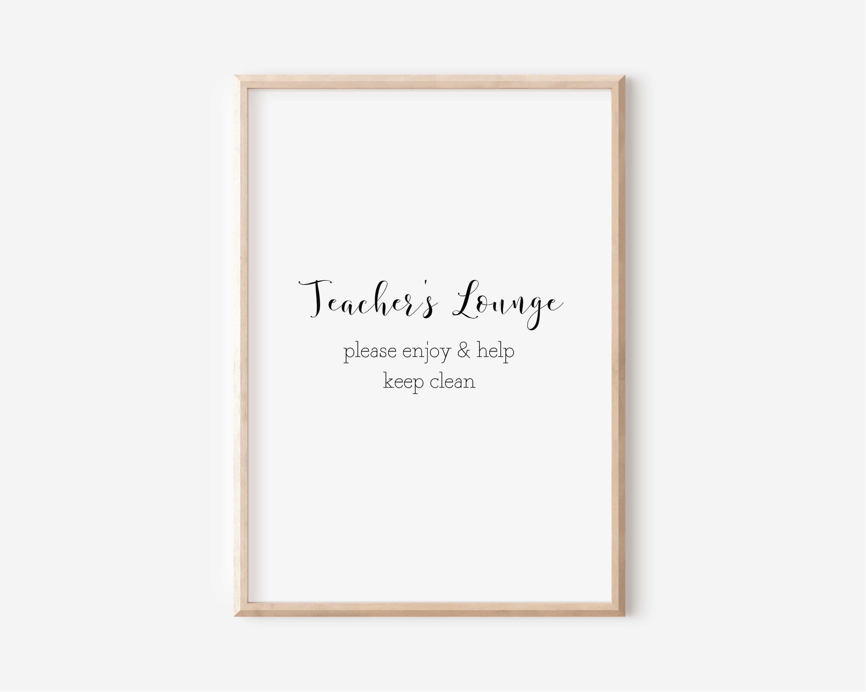 Teachers Lounge, Printable Teacher Lounge Sign, Teacher Signs, Teacher ...