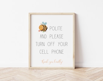 Please Turn off Phone Sign - Etsy