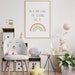 In a Sky Full of Clouds Be a Rainbow Rainbow Art Kids Room - Etsy