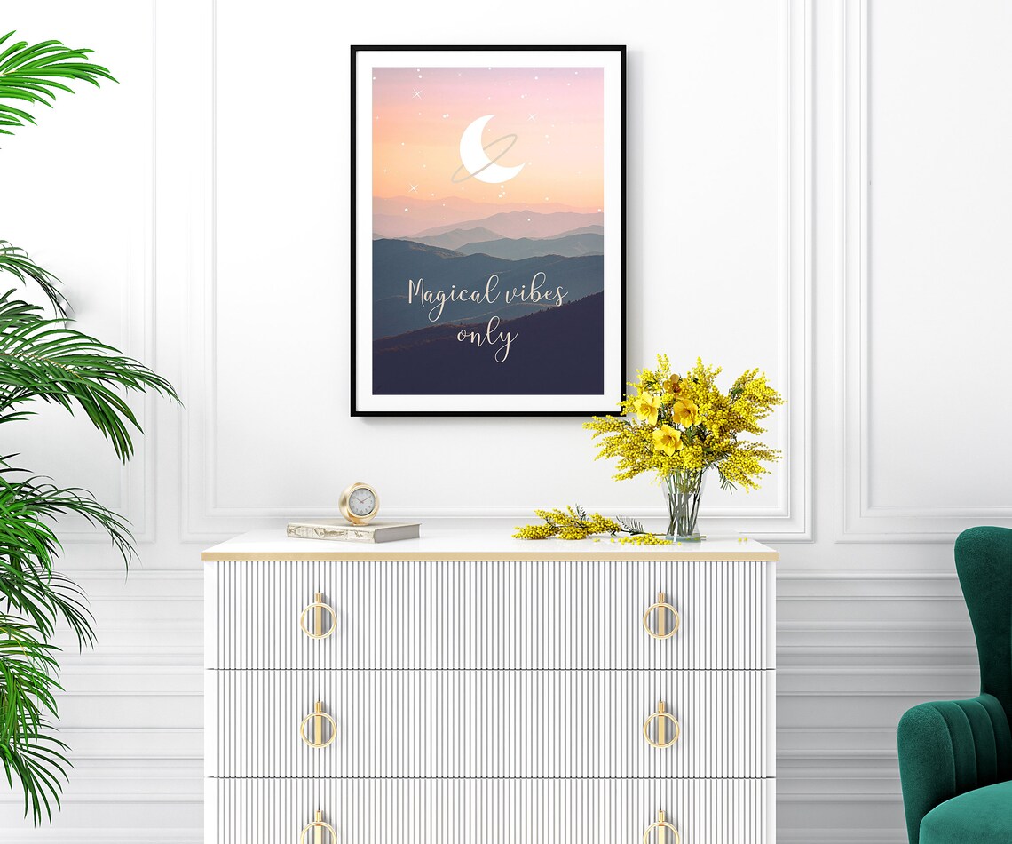 Magical Vibes Only, Printable Art, Magic Art, Magic Art Print, Magical ...