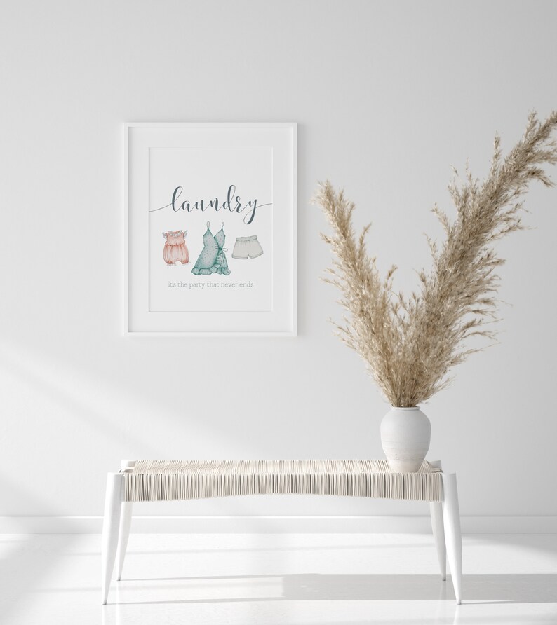 Laundry Party, Laundry Room Sign, Laundry Room Art, Laundry Quote ...