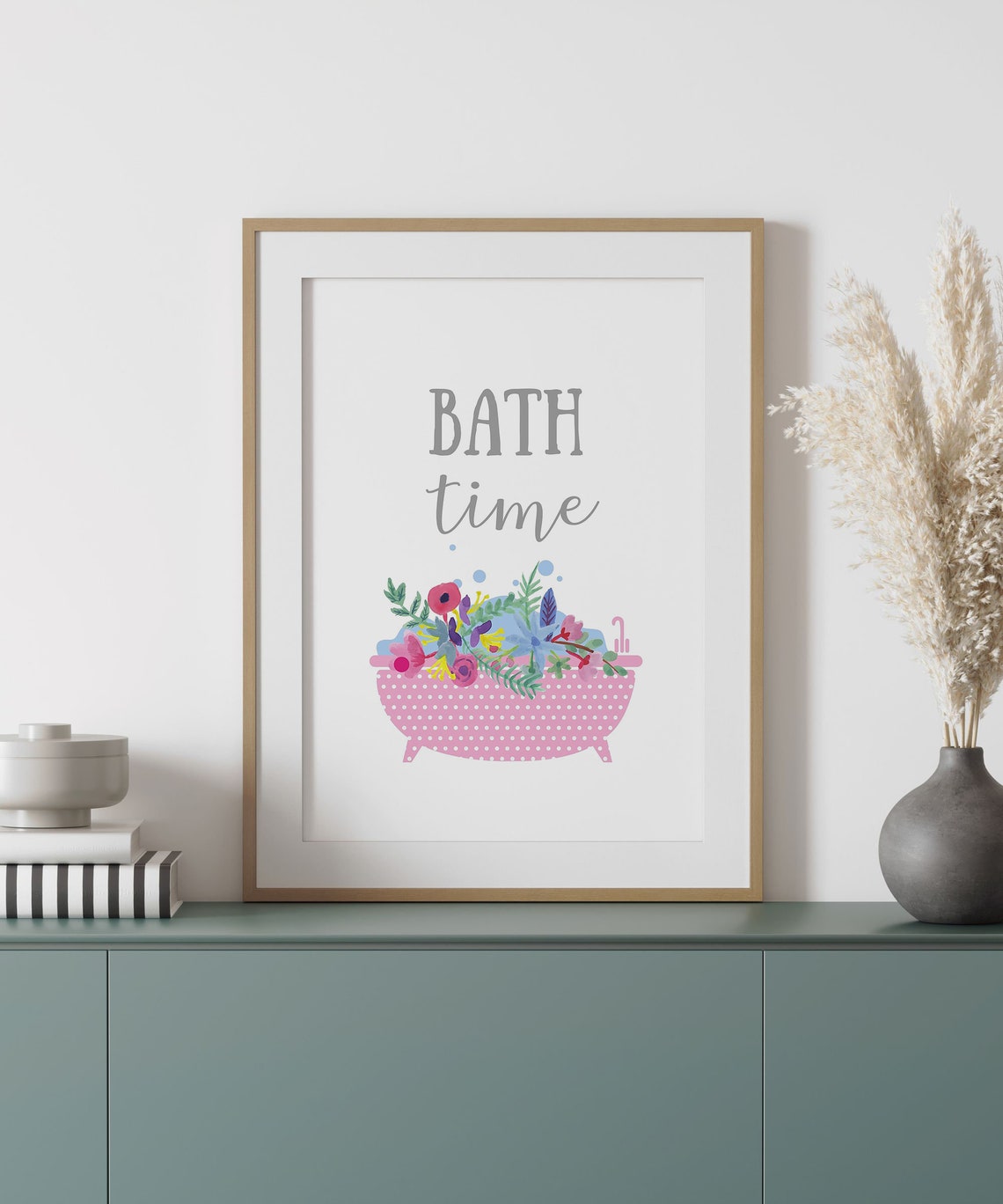 Bath Time Sign Bath Time Print Printable Bathroom Art - Etsy