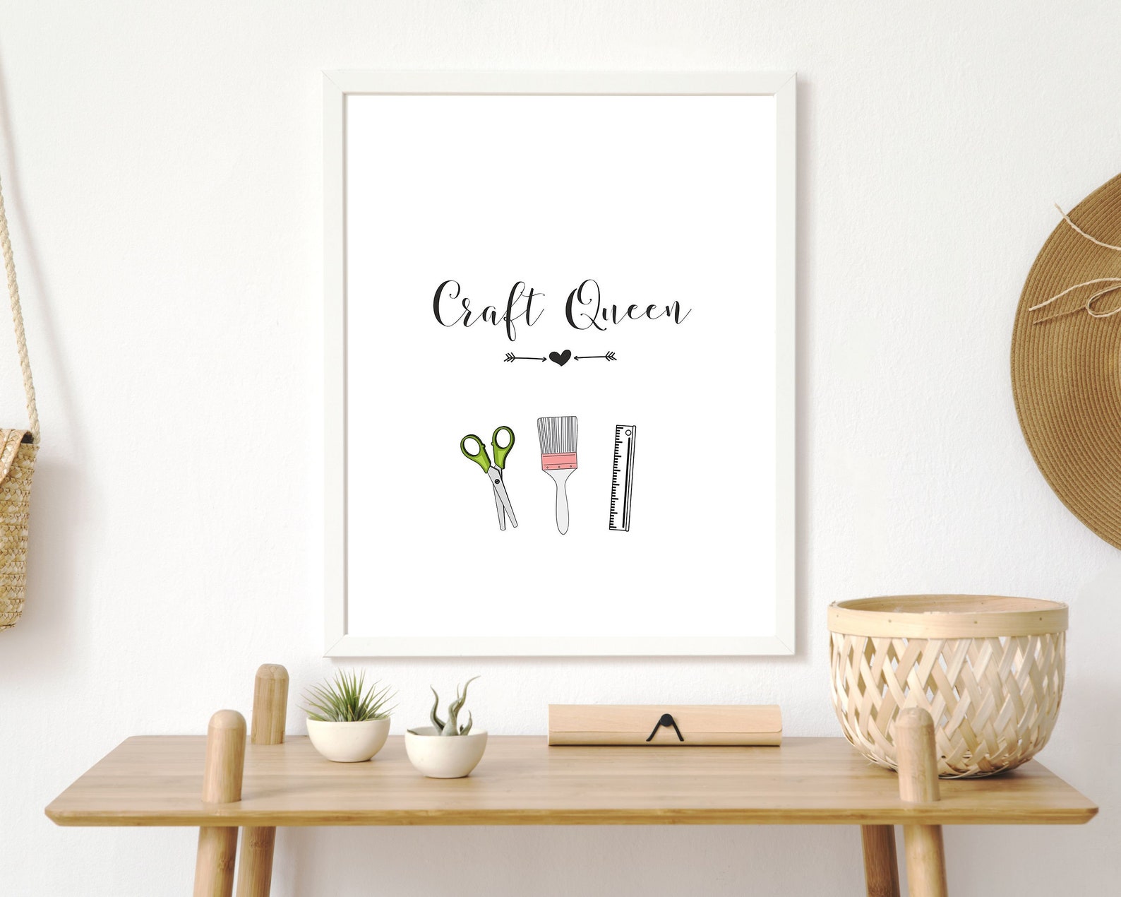 Craft Queen, Craft Room Sign, Craft Room Wall Art, Sewing Room Sign ...