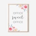 Office Sweet Office, Office Sign, Office Printable, Printable Office ...