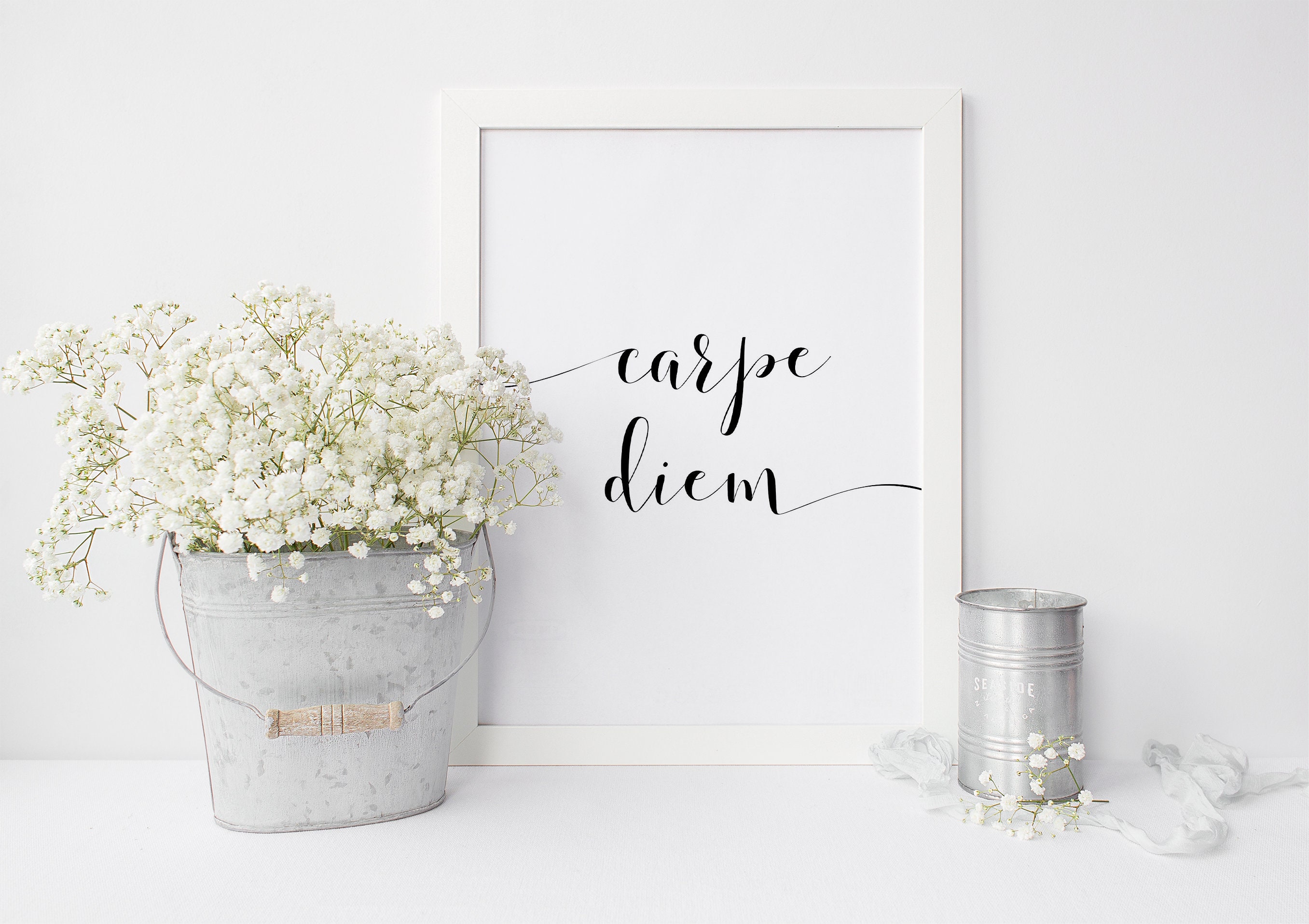 Carpe Diem Wall Art, Carpe Diem Print, Printable Wall Art, Printable ...